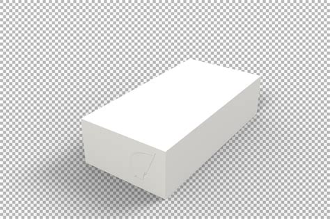a simple white rectangular block possibly representing a product or