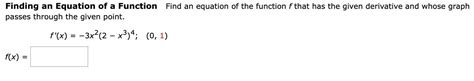 Solved Finding An Equation Of A Function Find An Equation Of Chegg