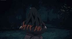 Nezuko Running In The Dark Demon Slayer GIF GIFDB Com