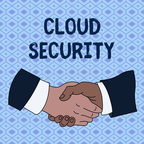 Handwriting Text Cloud Security Concept Meaning Protect The Stored Information Safe Controlled