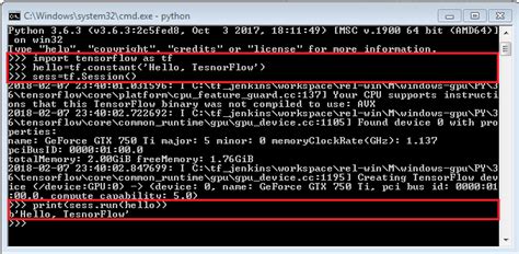 Installation De Tensorflow