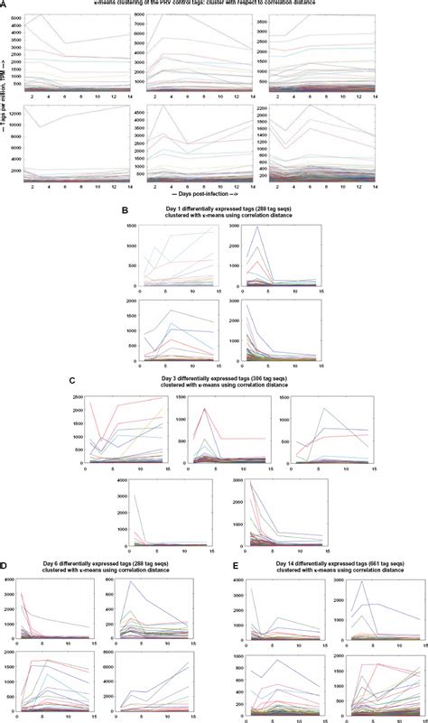 The K Means Clustering Of De Prv Infected Relative To Control Tags