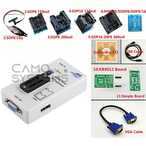 Programador Isp Original Rt809f Mas 7 Adaptadores Camo Systems Peru