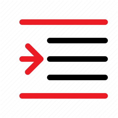 increase indent text ui icon download on iconfinder