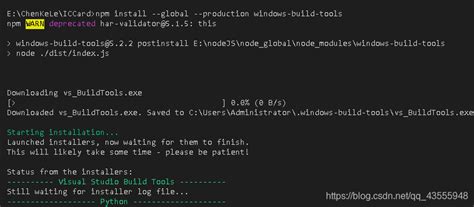 解决windows build tools安装缓慢的问题 npm install global production windows