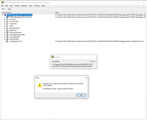 Solved Dcaf Editor Error Then Labview Crash Ni Community