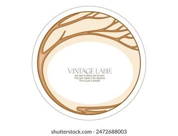Tree Branch Border Frame Template Menu Stock Vector Royalty Free