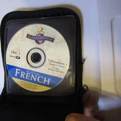 Global Access Mastering French 10 Disc Cd Travel Case Complete Fast