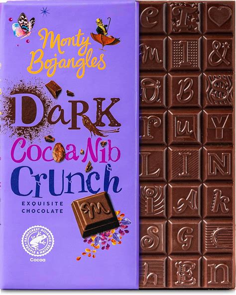 Monty Bojangles Dark Chocolate Cocoa Nib Crunch Chocolate Bar 150g
