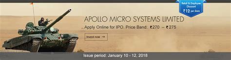 Apollo Micro Systems Ltd Ipo