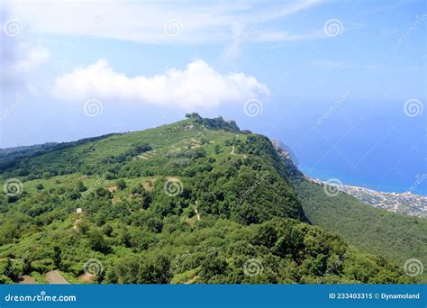 Views Around The Inactive Volcano Monte Epomeo At Ischia In Italy