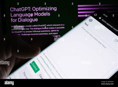 Ai Text Classifier Software Webpage Seen On Smartphone Screen And