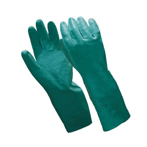 Guante De Seguridad Steelpro Nitrilo Flocado Verde Apro Seguridad