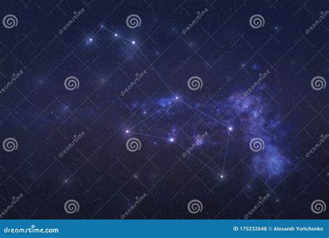 Puppis Constellation In Outer Space Stock Illustration Illustration