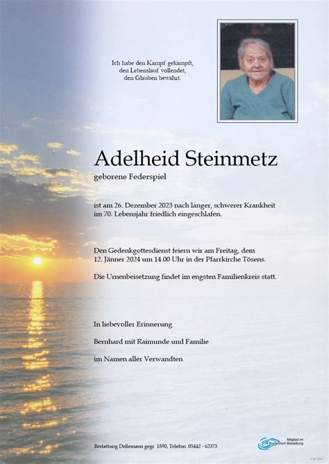 Adelheid Steinmetz Kuratorium Bestattung