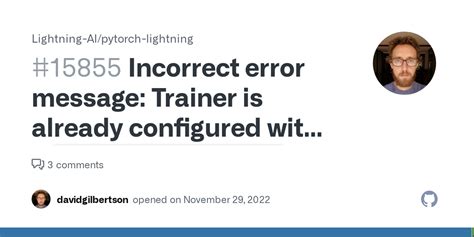 Incorrect Error Message Trainer Is Already Configured With A