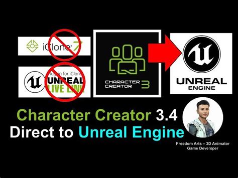 free video character creator 3 4 to unreal engine integration full tutorial from freedom arts
