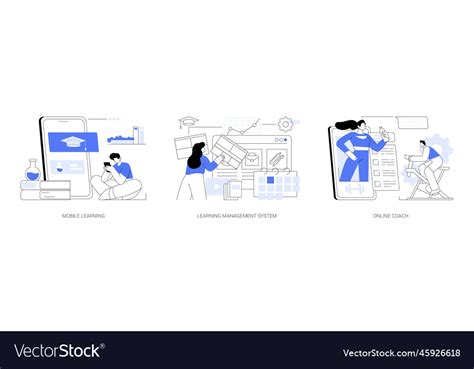 Learning Management System Abstract Concept Vector Image