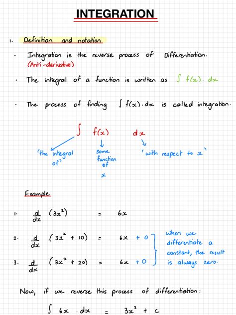 B Integration Pdf Trigonometric Functions Integral