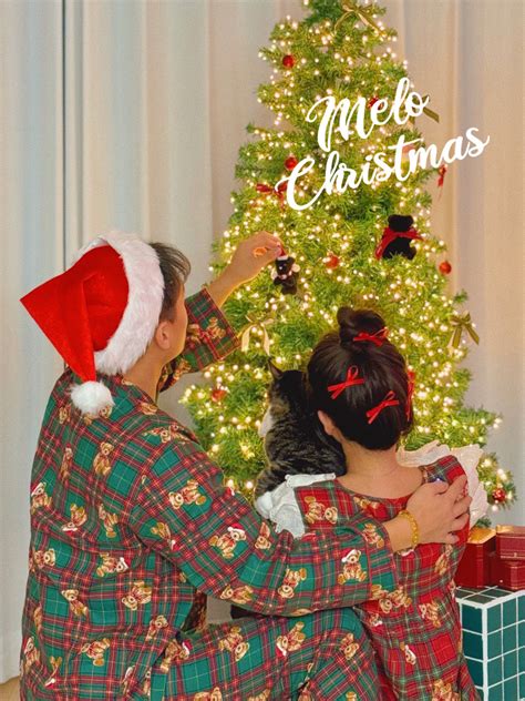 멜로멜로 곰돌이 커플잠옷 체크 파자마세트 패밀리 아동 홈웨어원피스