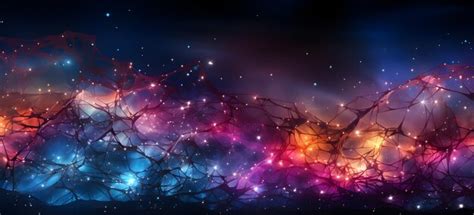 Premium Photo Purple And Blue Computer Networking Design Wallpaper