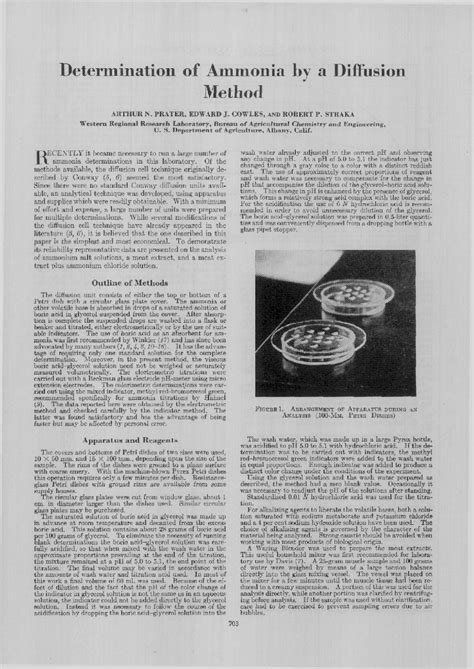 PDF Determination Of Ammonia By Diffusion Method DOKUMEN TIPS