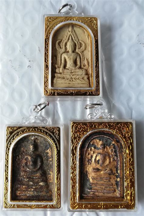 พระผงพระพุทธชินราชหลังยันต์ สมเด็จพิมพ์นิยม สมเด็จปรกโพธิ์ กรุวังหน้า Ennxo