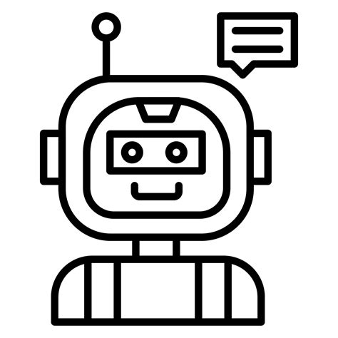 Chat Bot Vector Icon 21718761 Vector Art At Vecteezy