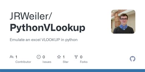 Github Jrweilerpythonvlookup Emulate An Excel Vlookup In Python