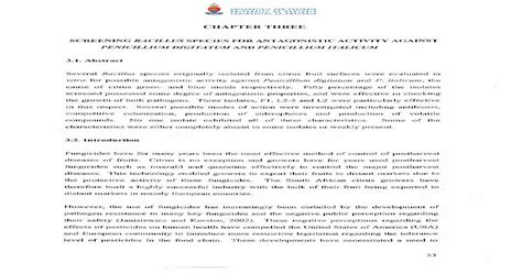 Pdf Screening Bacillus Species For Antagonistic Activity … Dokumen Tips