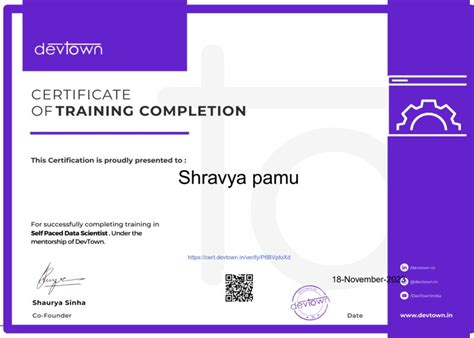 completed data scientist training with devtown shravya pamu posted on the topic linkedin