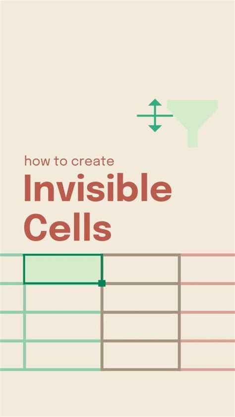 How To Create Invisible Cells In Microsoft Excel