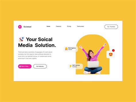 Website Hero Section UI Design On Behance