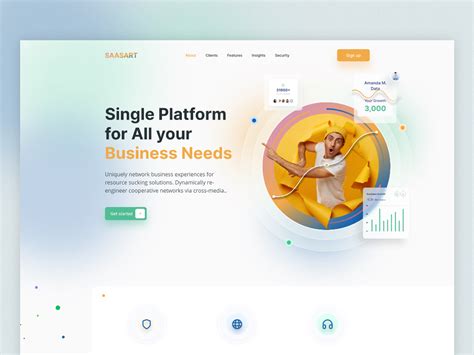 SAAS Landing Page Design On Behance