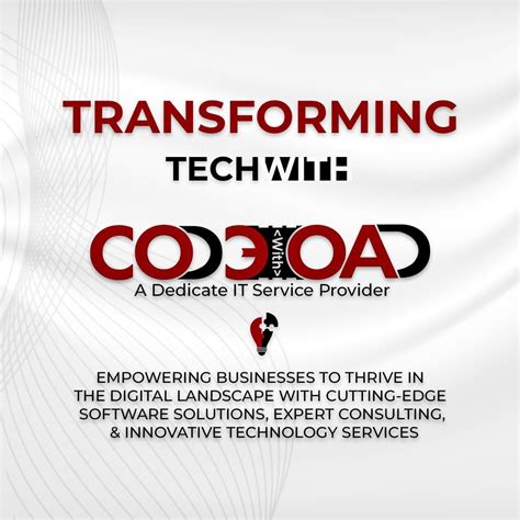 Codewithoad Softwarecompany Techinnovation Digitaltransformation