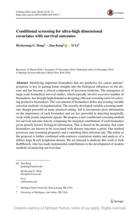 Conditional Screening For Ultra High Dimensional Covariates With
