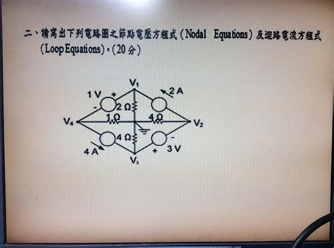 Solved LoopEquations 20 分 Chegg com