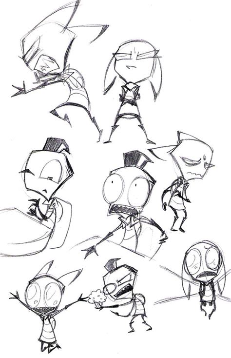 Invader Zim Sketch At PaintingValley Explore Collection Of Invader Zim Sketch