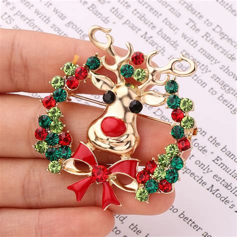 Badu Bg Коледни Направи си сам подарък Бижута Модни метални капкови емайл Мъжки и дамски костюм