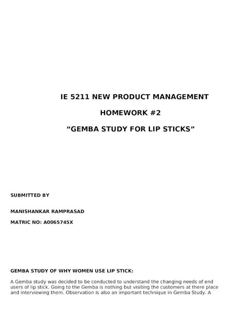 Doc Gemba Study Dokumentips