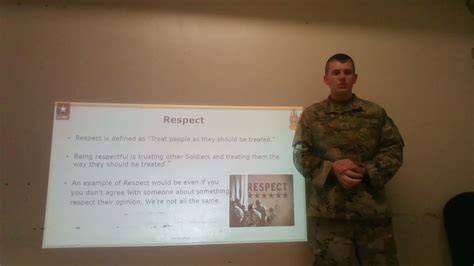 Army Values Public Speaking Blc Class 012 21 Youtube