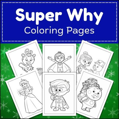 Super Why Coloring Pages Educational And Fun Printables For Literacy Skills