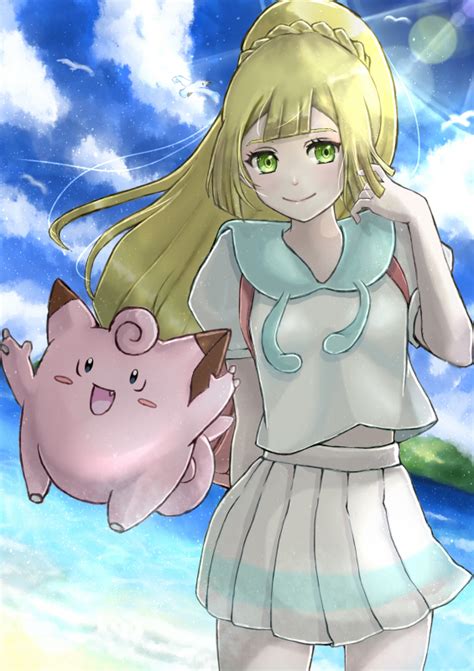 Lillie And Clefairy Pokemon And More Drawn By Setta Shu Danbooru