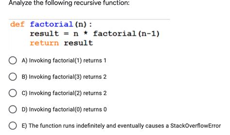 Solved Analyze The Following Recursive Function Def
