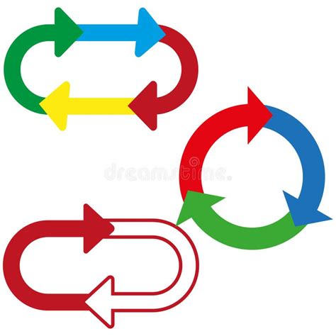 Circular Chart Element Pie Chart With Arrows Around It Vector