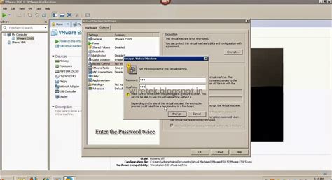Encrypting Virtual Machines In Vmware Workstation 9x