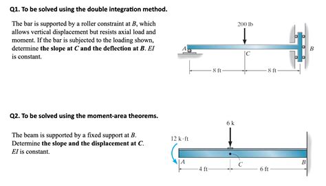 Solved Q1 ﻿to Be Solved Using The Double Integration