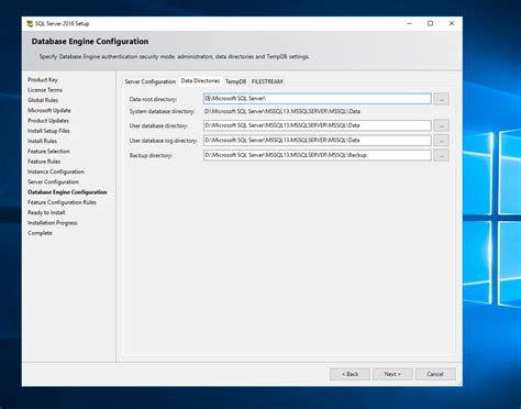 Install Ms Sql Server 2016