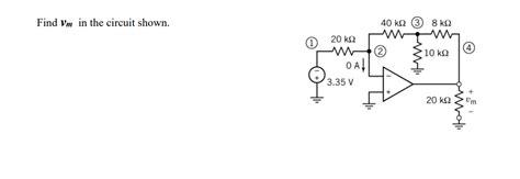 Solved Find Vm In The Circuit Shown Chegg Com