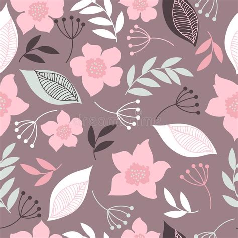 Vintage Floral Seamless Pattern Stock Vector Illustration Of Nature